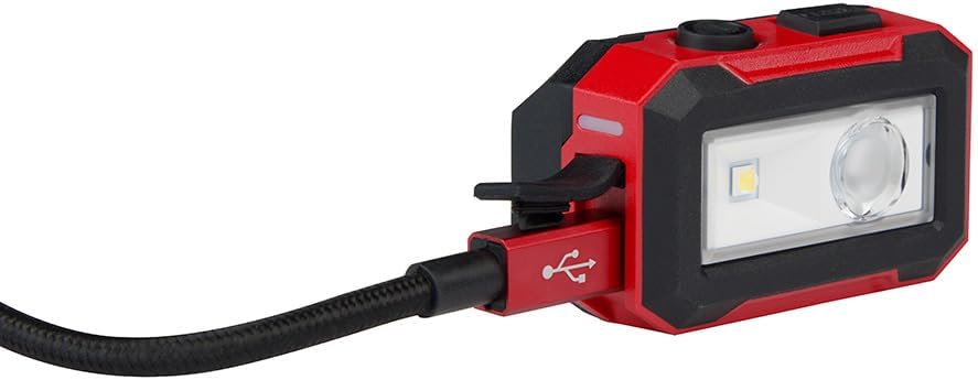 Milwaukee Rechargeable Magnetic Task Light, LED, 2 Foot Heavy Duty Cab ...