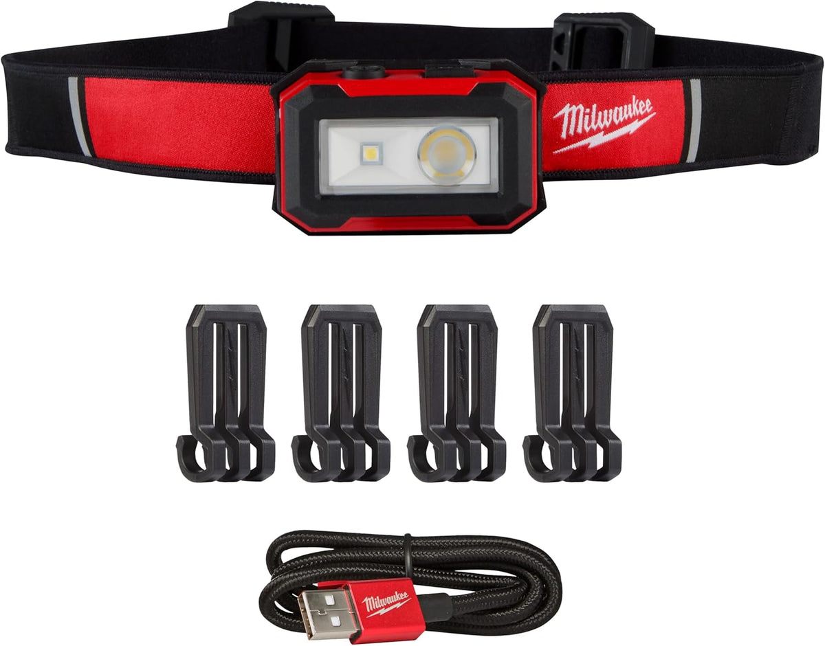 Milwaukee Rechargeable Magnetic Task Light, LED, 2 Foot Heavy Duty Cab ...