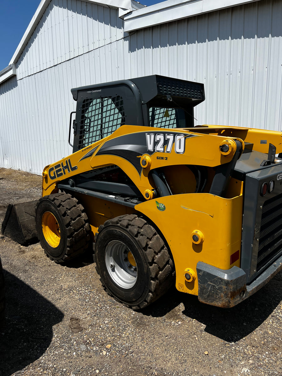Used Gehl V270 Skid Steer Loader, Cab, Hi-Flow – Peach Country Tractor